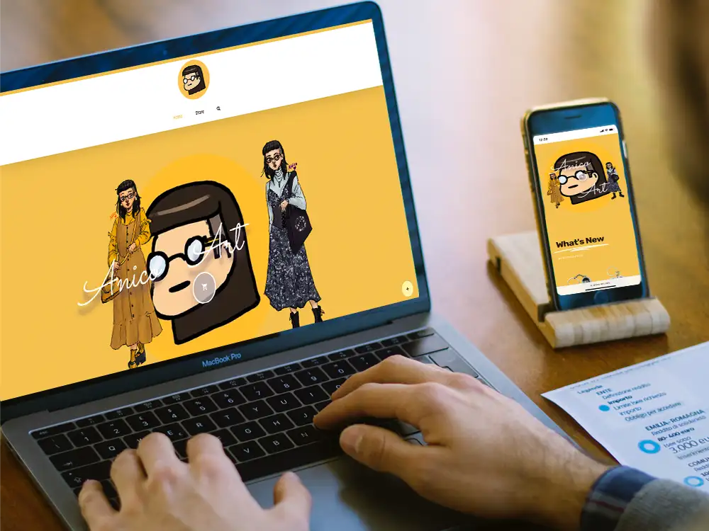 Anico Art Website - Thomas Yee Designs